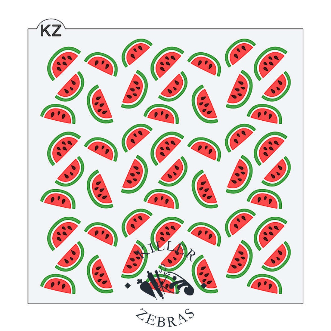 Watermelon 3 Part Stencil | Lakeside Cookie Co. | Cookies, Classes ...