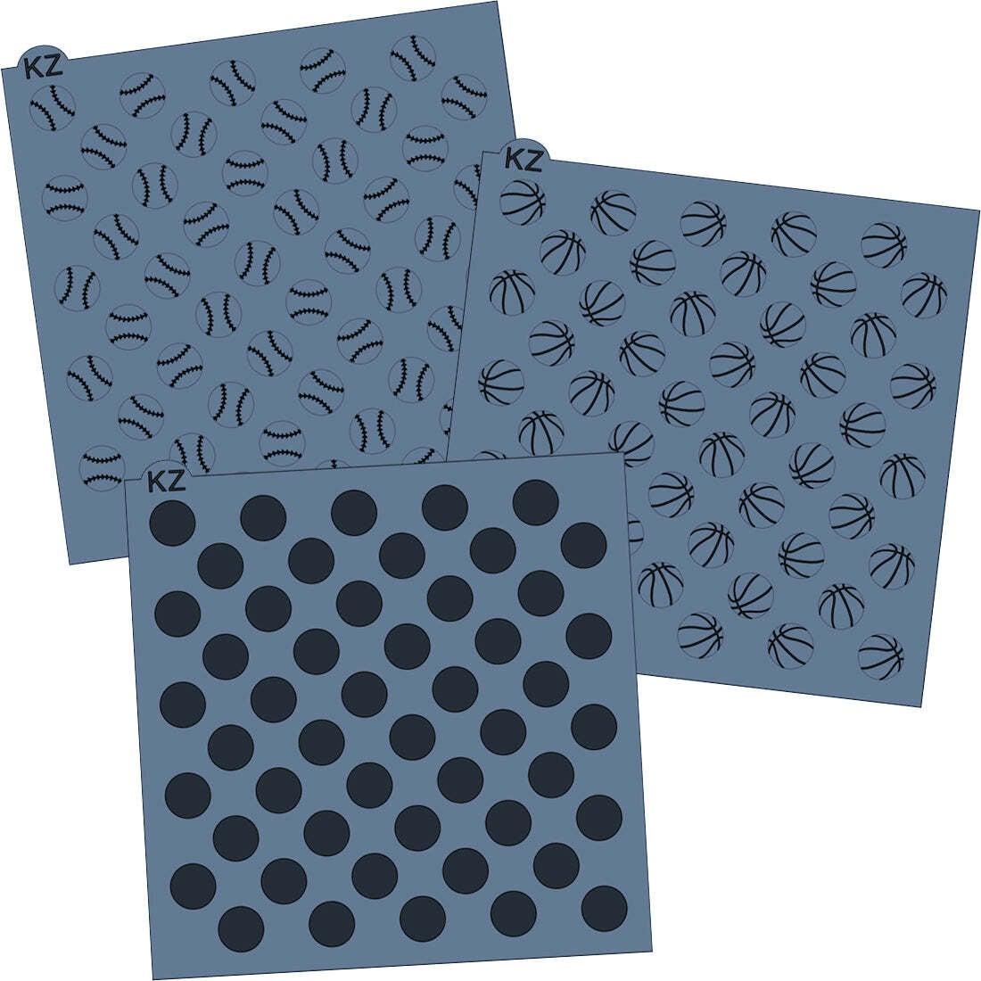 Sports Balls 3 Part Stencil | Lakeside Cookie Co. | Cookies, Classes ...