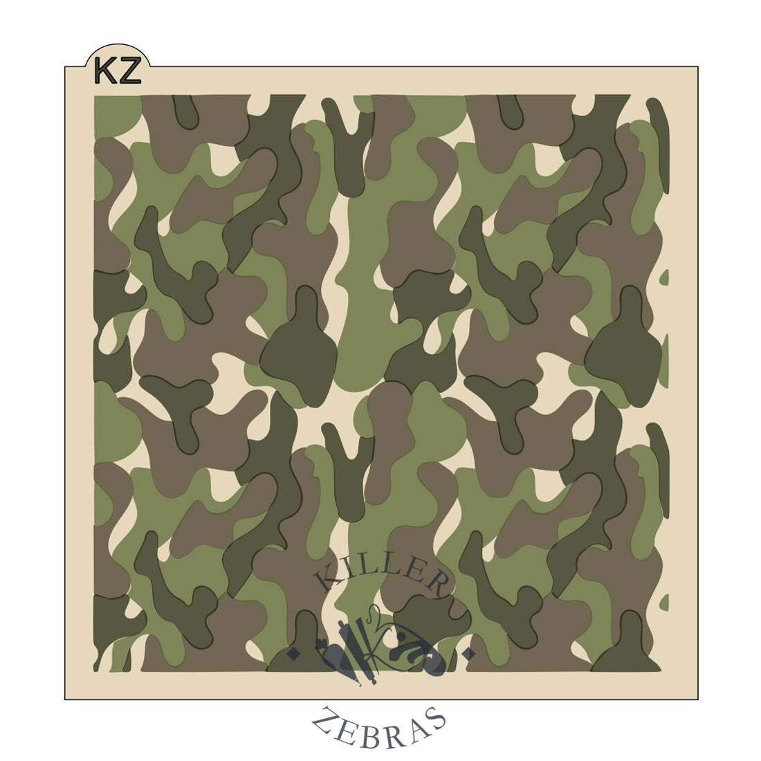 Camo 3 Part Stencil | Lakeside Cookie Co. | Cookies, Classes & Party Supply